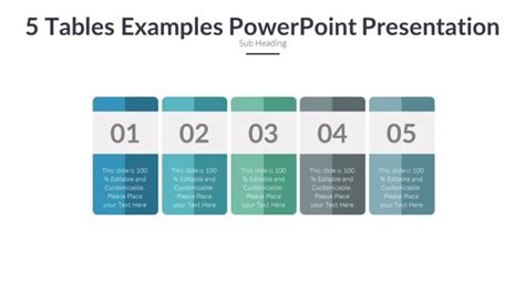 5 Tables Examples Powerpoint Presentation Slidevilla