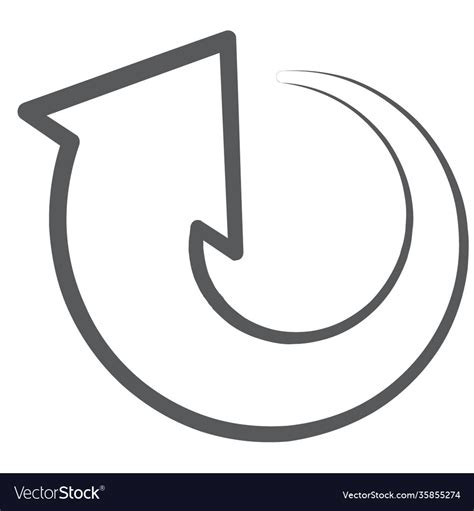 Curved Upward Royalty Free Vector Image Vectorstock