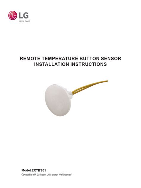 Im Button Temp Sensor Zrtbs01 Pdf Electrical Wiring Electrical