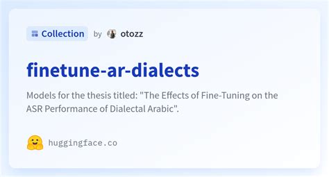 Finetune Ar Dialects A Otozz Collection