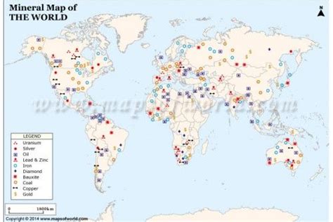 World Mineral Map Map World Map Store