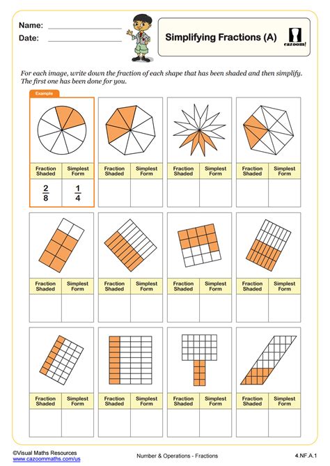 Simplifying Fractions A Fun And Engaging 4th Grade Pdf Worksheets Worksheets Library