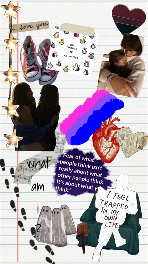Pride Bisexual Moodboard Collage