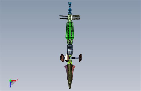 太阳能发电星际飞船step 模型图纸下载 懒石网