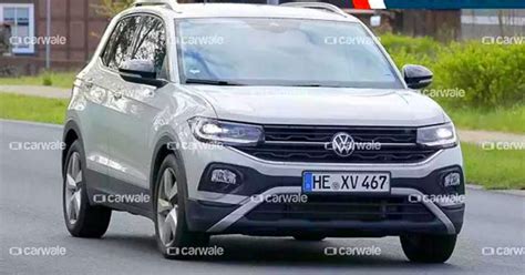 Volkswagen India Taigun Facelift Compact Suv Spotted Without Any Camouflage