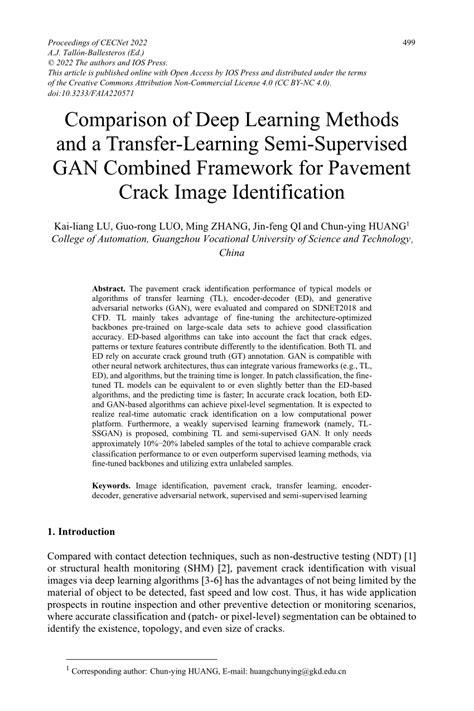 Pdf Comparison Of Deep Learning Methods And A Transfer Learning Semi