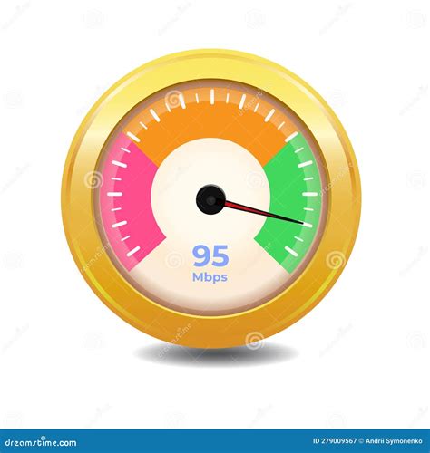Internet Download Speed Test Concept Stock Illustration Illustration