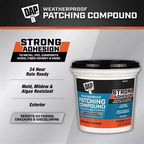 Dap 32 Oz White Weatherproof Patching Compound Do It Best