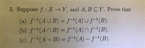 Solved Suppose F X Y And A B C Y Prove That A Chegg Com