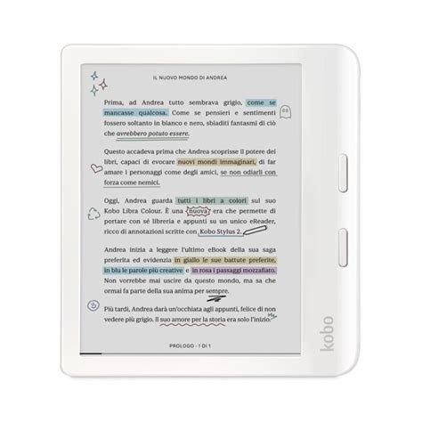 Rakuten Kobo Libra Colour E Book Reader Touchscreen 32 Gb Wi Fi White