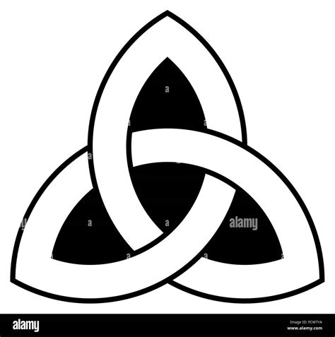 Triangle Trinity Trefoil Symbol Symbols Equilateral Interlaced