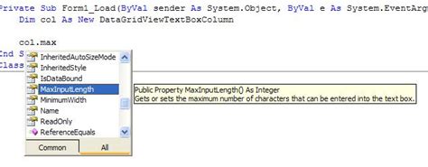 2005 Datagridview Max Column Length Vbforums