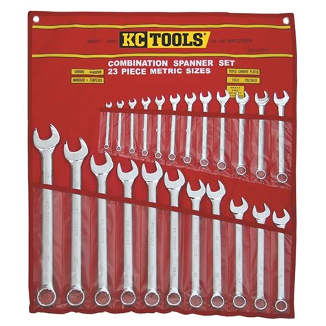 Kc Tools A13344 23 Piece Metric Combination Spanner Set Spanners Spanners And Sets Spanners