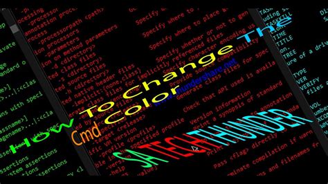 HOW TO CHANGE CMD COLOR YouTube