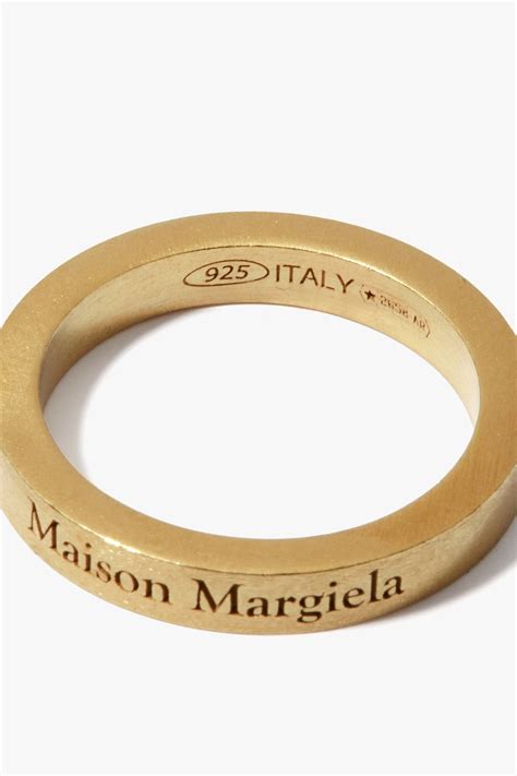 Maison Margiela메종마르지엘라 로고 인그레이빙 링 Sivillage 에스아이빌리지