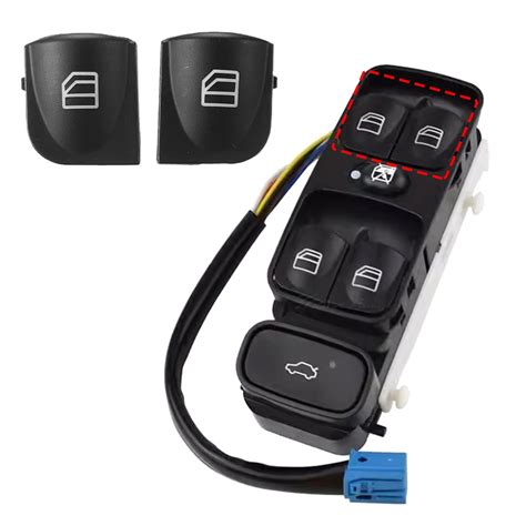 2Pcs-Window-Switch-Cover-Accessories-New-For-Mercedes-W203-C-CLASS ...