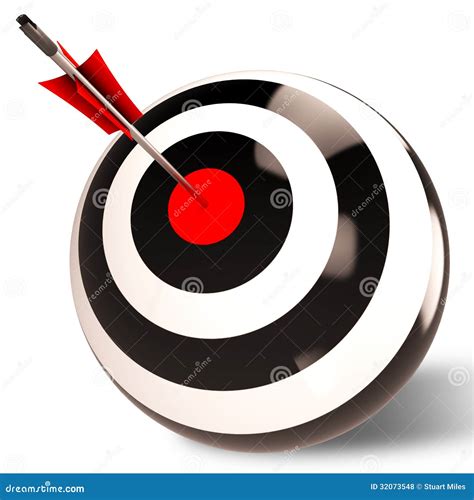 Target Shows Successful Performance And Result Stock Illustration