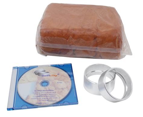 Delft Clay Sand Casting Set With DVD And Aluminum Mold Frames Gold