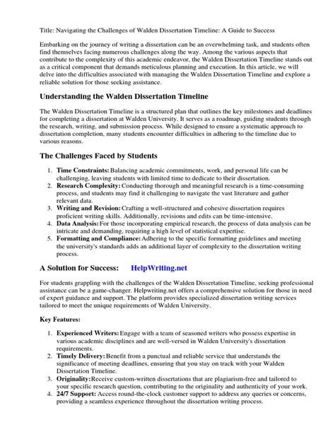 Walden Dissertation Timeline Pdf Thesis Doctorate Walden Dissertation Timeline Pdf Thesis Doctorate