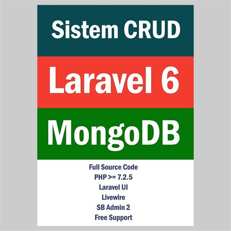 Jual Sistem CRUD Menggunakan Laravel 6 Dan Database MongoDB Shopee