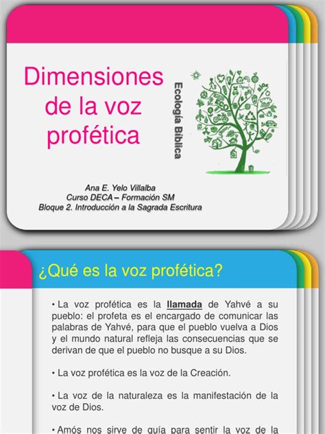 Dimensiones De La Voz Profetica Pdf Dios