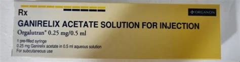 Msd Organon Liquid Orgalutran Injection For Hospital At Best Price