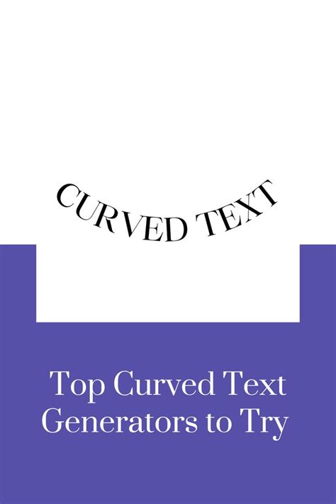 Top Curved Text Generators To Try Text Generator Text Tool Graphic