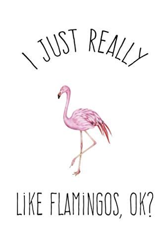 I Just Really Like Flamingos Ok Blank Lined Notebook To