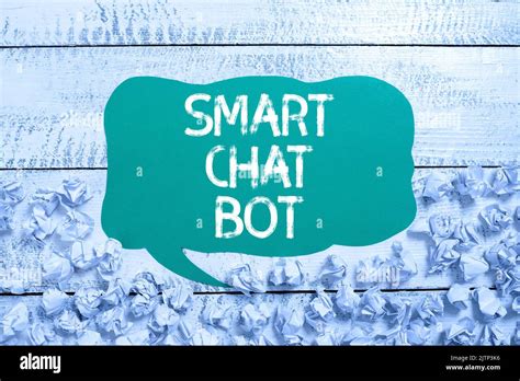 Conceptual Caption Smart Chat Bot Word Written On Artificial