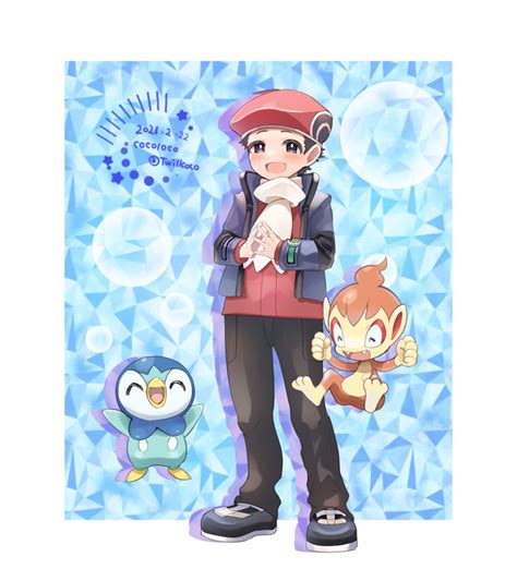 Piplup Lucas And Chimchar Pokemon And More Drawn By Cocoloco Danbooru
