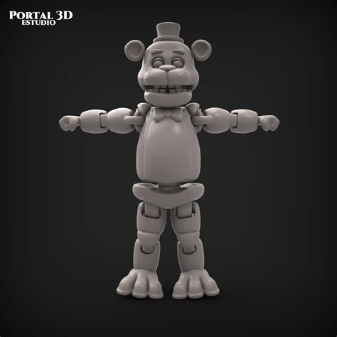 STL File FIVE NIGHTS AT FREDDY S PRINT IN PLACE WITHOUT SUPPORT 3D