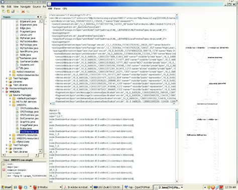 Screen Shot Of Xmi2cfg Showing Conversion Of Xmi Representation Of