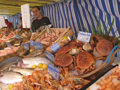 Seafood At The Farmers Market In Paris September 22 2012 Fresh