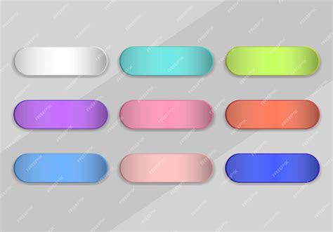 Premium Vector Set Of Modern Ui Buttons User Interface Template Vector Illustration