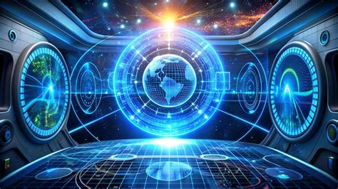 Premium Photo Advance Motion Graphic Futuristic User Interface Head Up Display Screen With