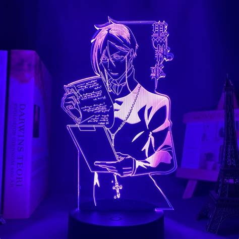 Fybang Anime Işık Siyah Butler Led Gece Lambası Yatak Odası Fiyatı