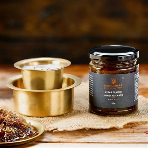 Kesar Elaichi Honey Gulkand From Madhudhara Farm Primiume Gulkand