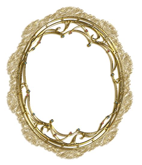 Ornate Gold Frame With Pearls And Beads
