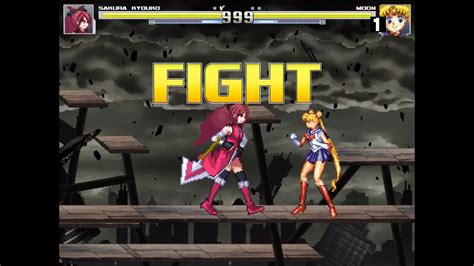 Nick54222 Mugen Kyouko Sakura Me Vs Sailor Moon Nyo Youtube