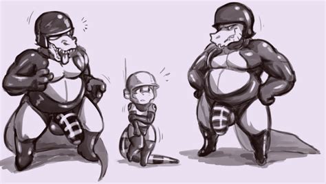 Rule 34 Balls Bodysuit Bulge Clothing Crocodile Daftpatriot Earpiece