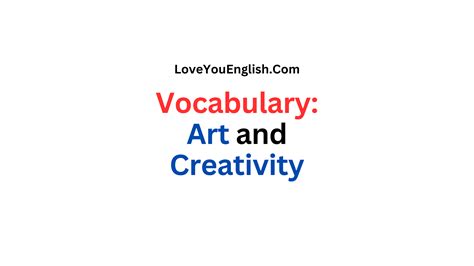 English Words To Describe Art And Creativity