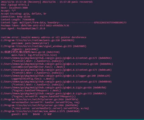 An Error Occurred When Uploading Files Was Canceled · Issue 3439 · Gin