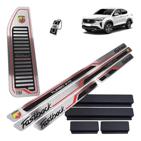 Soleiras Fastback Abarth Descanso De Pé Aço Inox Escovado
