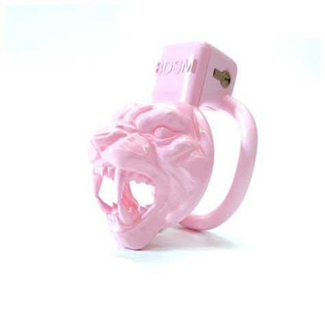 Tiger Pink Small Chastity Cage For Sissy Chastity Training 3d Printed