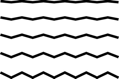 Collection Of Wavy Zigzag Lines Zigzag Line Icon Set Vector 26706098 Vector Art At Vecteezy