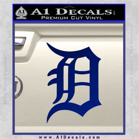 Detroit Tigers D Decal Sticker A1 Decals