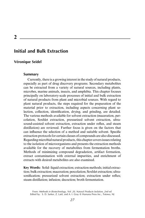 Pdf Initial And Bulk Extraction