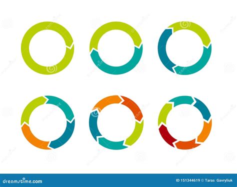 Multicolored Arrows In Circular Motion Stock Vector Illustration Of
