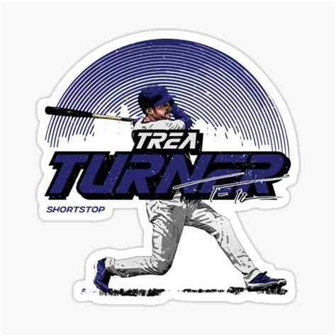Trea Turner Skyline Sticker For Sale By Wardwilliam90 Redbubble