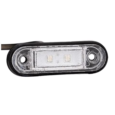 Lampa Obrysowa BiaŁa Led Przednia Ft 015 B Led Mtd Przyczepy